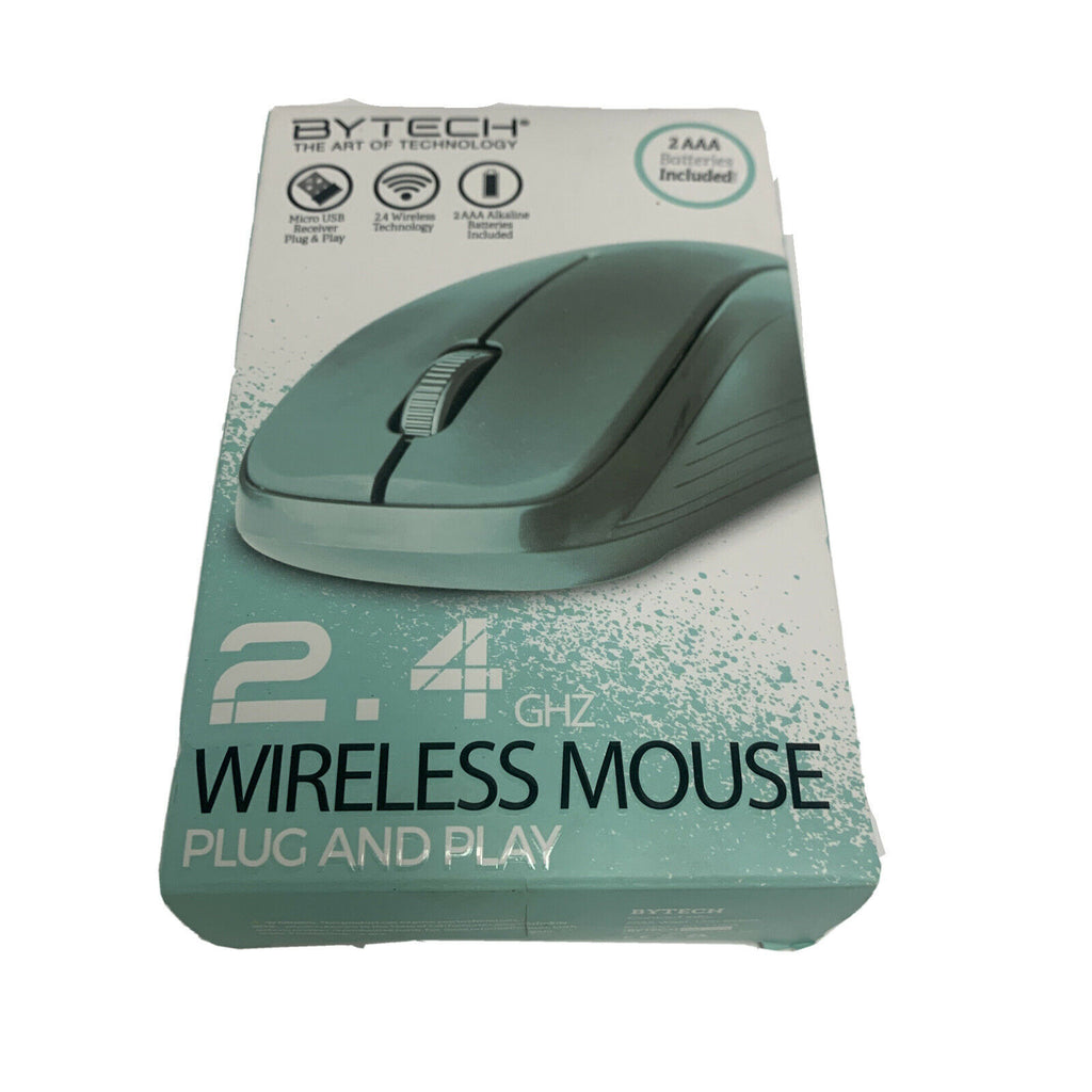 Bytech 2.4GHz Wireless Mouse Plug N Play USB Batteries Included Select ...
